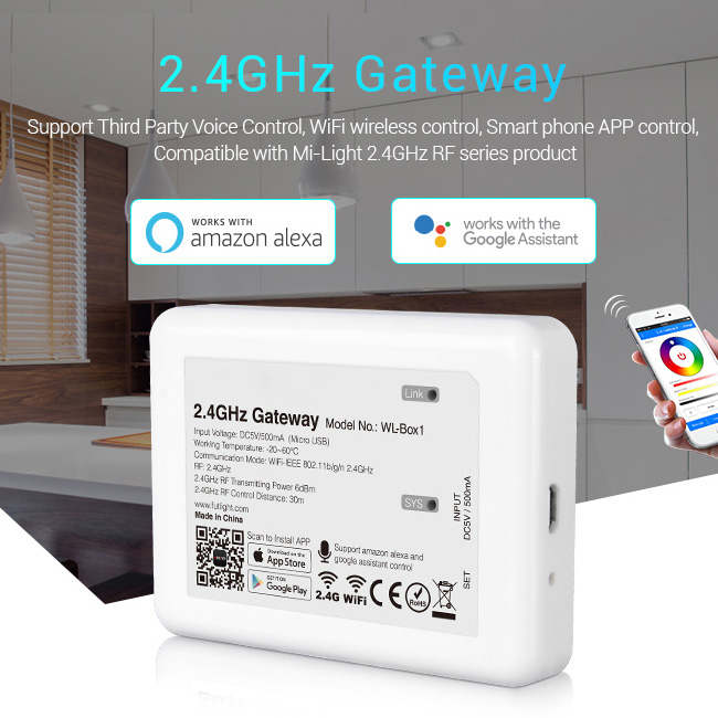 WiFi RGB CCT LED Controller Kit for RGB CCT LED strip